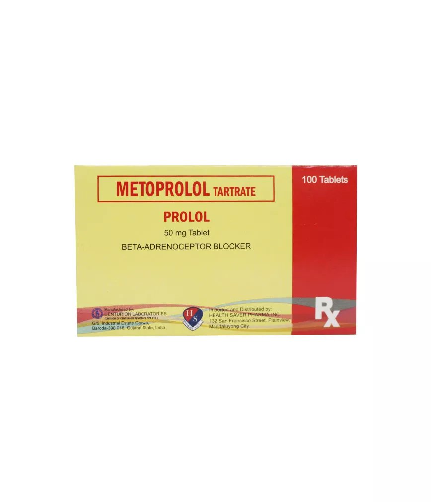 PROLOL Metoprolol Tartrate 50mg Tablet 1's price in the Philippines ...